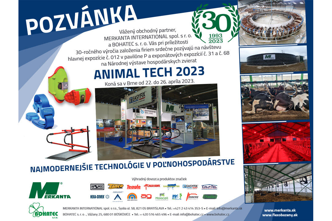 Pozývame Vás na Animal Tech 2023 - MERKANTA INTERNATIONAL spol. s r.o.